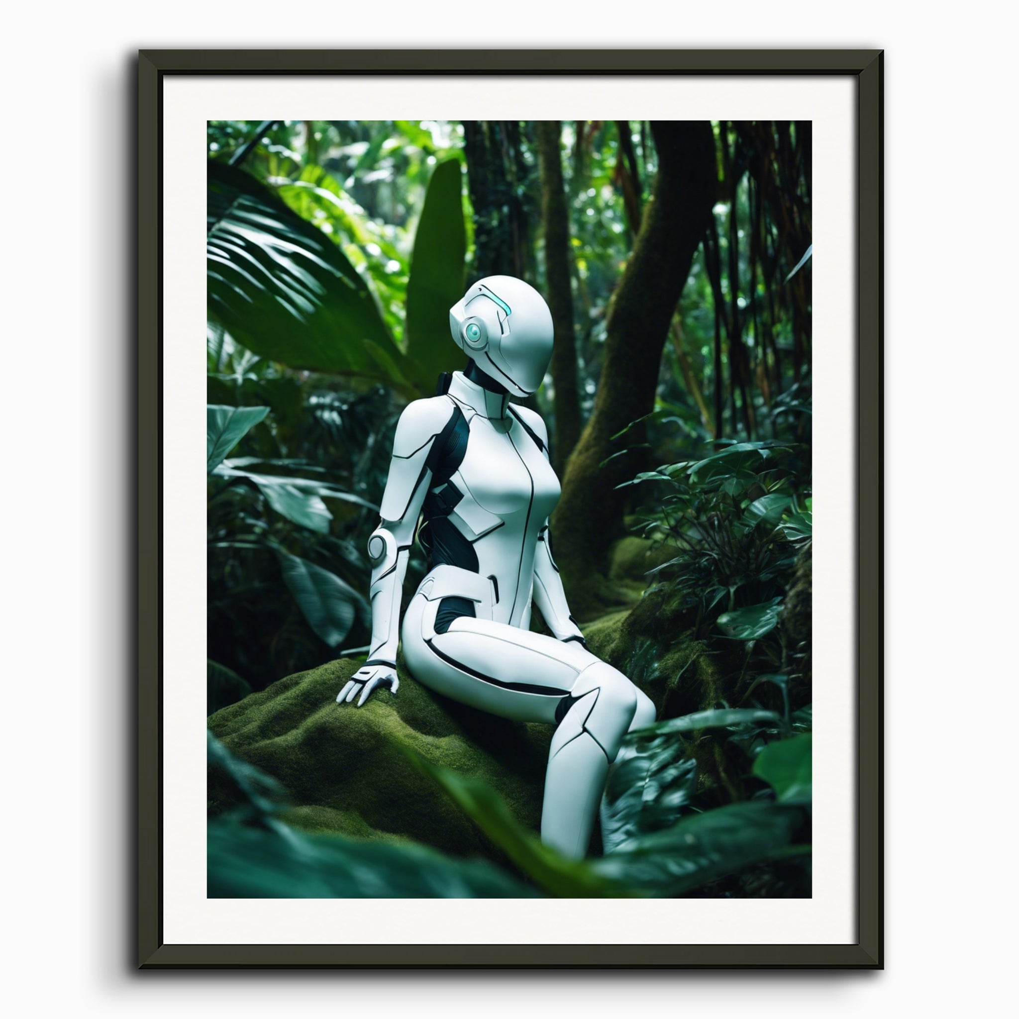 Cyborg in the jungle - Poster | Wall Art Print | Posterscape