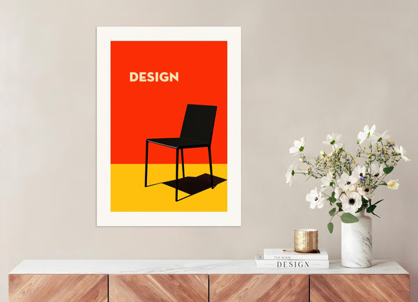 Poster Chair - Design | Wall Art Print
