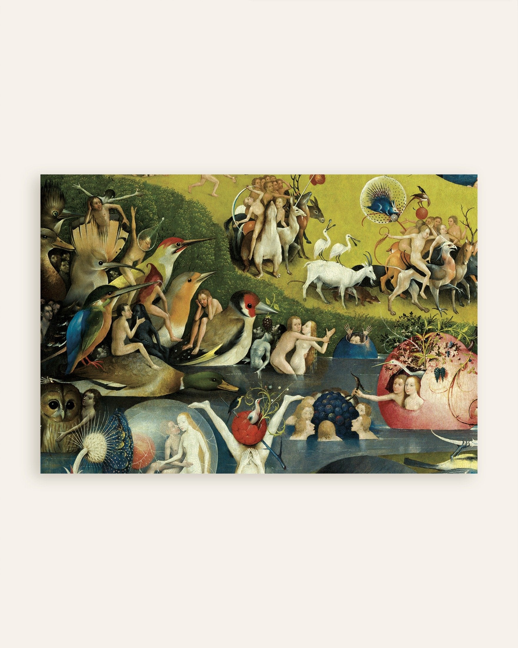 Bosch giant birds and riders poster | Posterscape