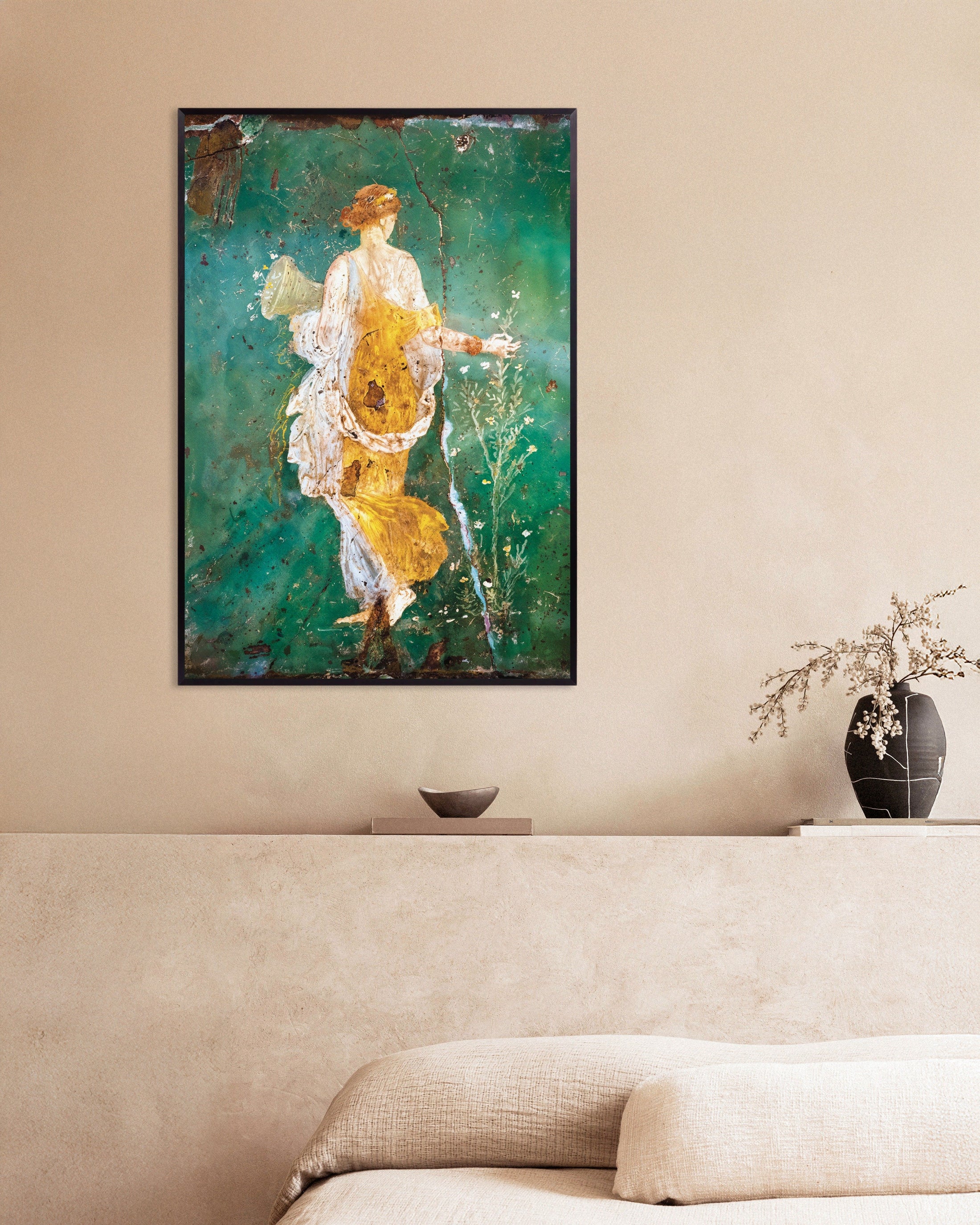 Flora Wall Fresco – Stabiae - Ancient Roman Painting Poster | Posterscape
