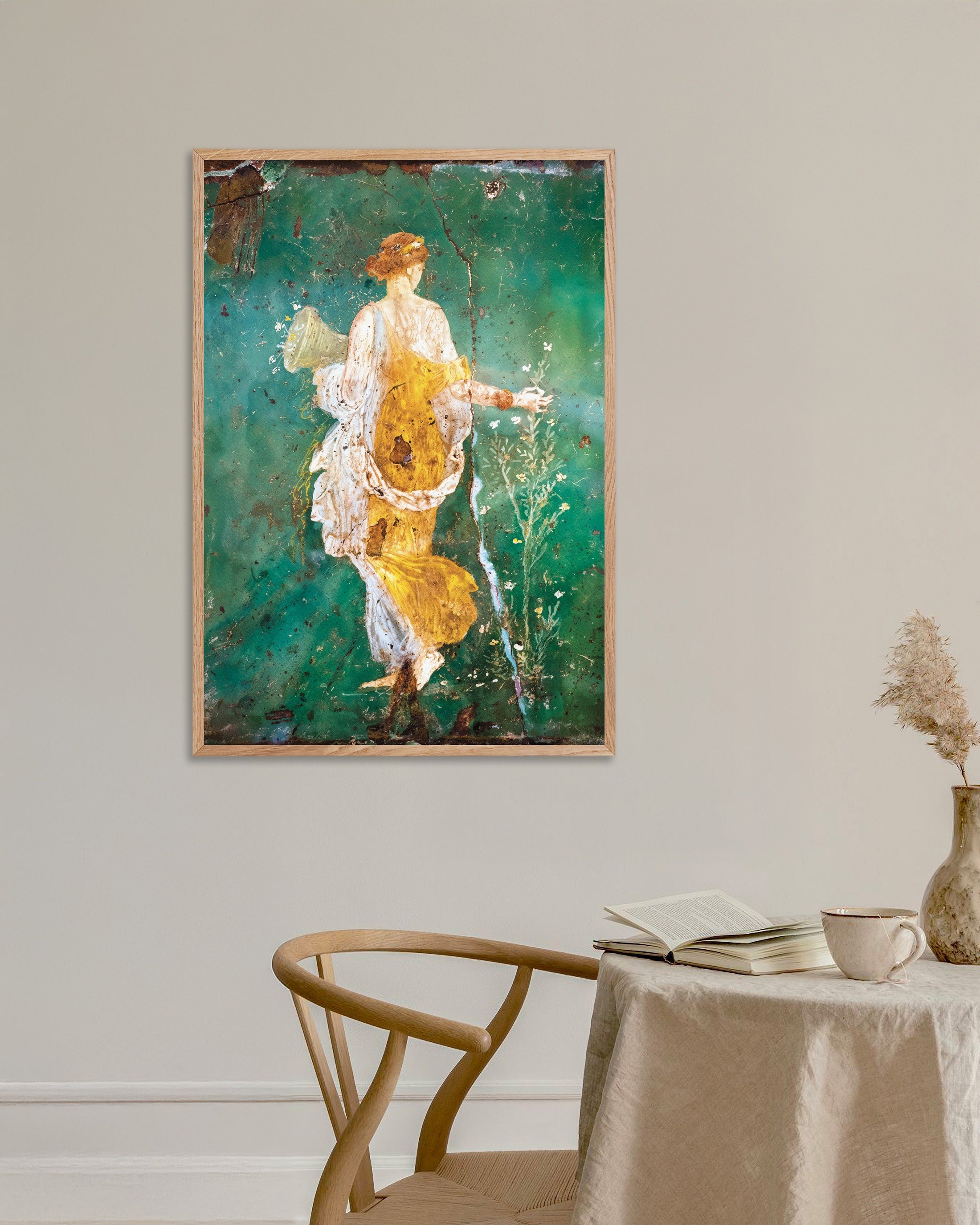 Flora Wall Fresco – Stabiae - Ancient Roman Painting Poster | Posterscape