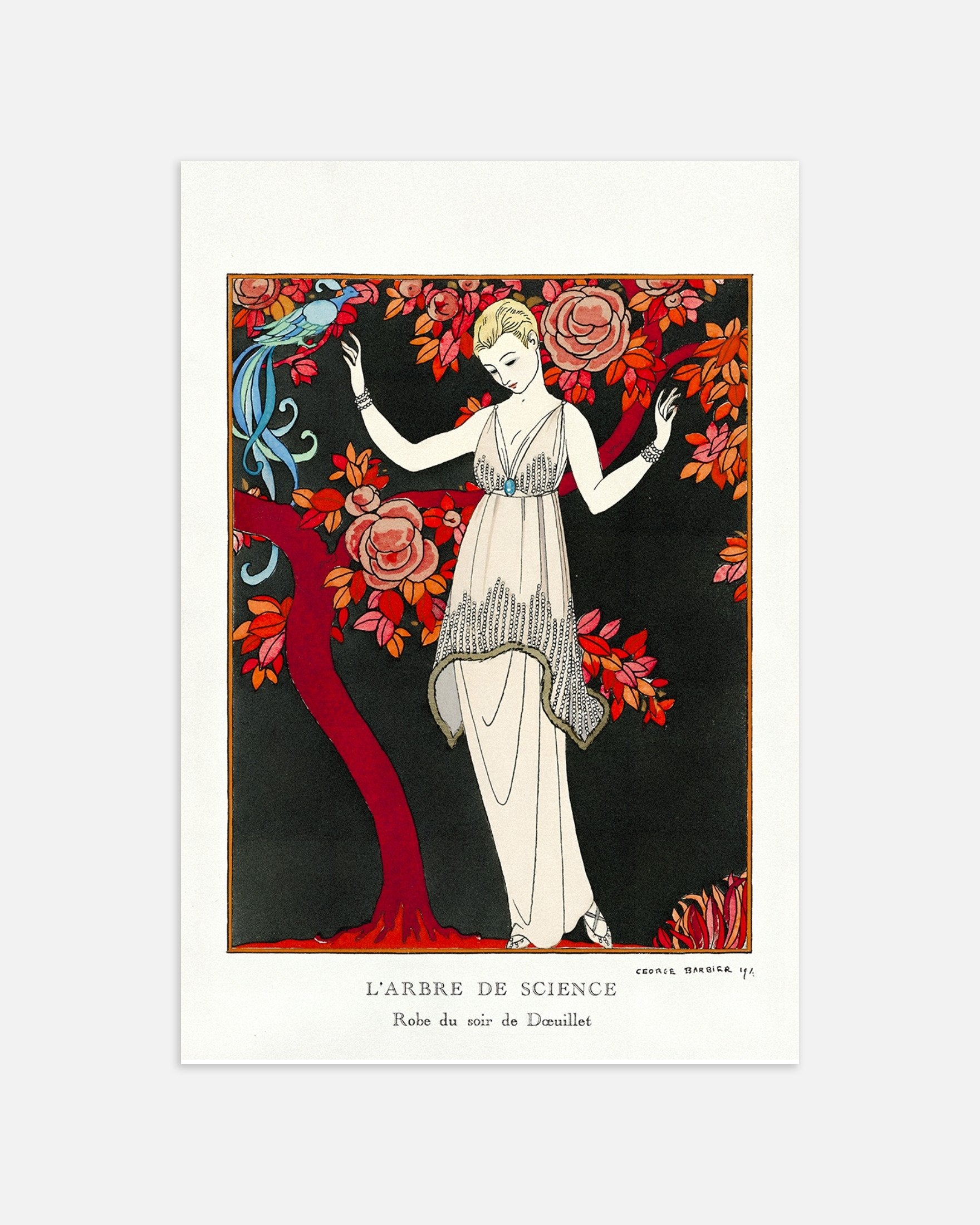 "L'Arbre de Science" Georges Barbier 1914 | Vintage Art Deco Poster ...