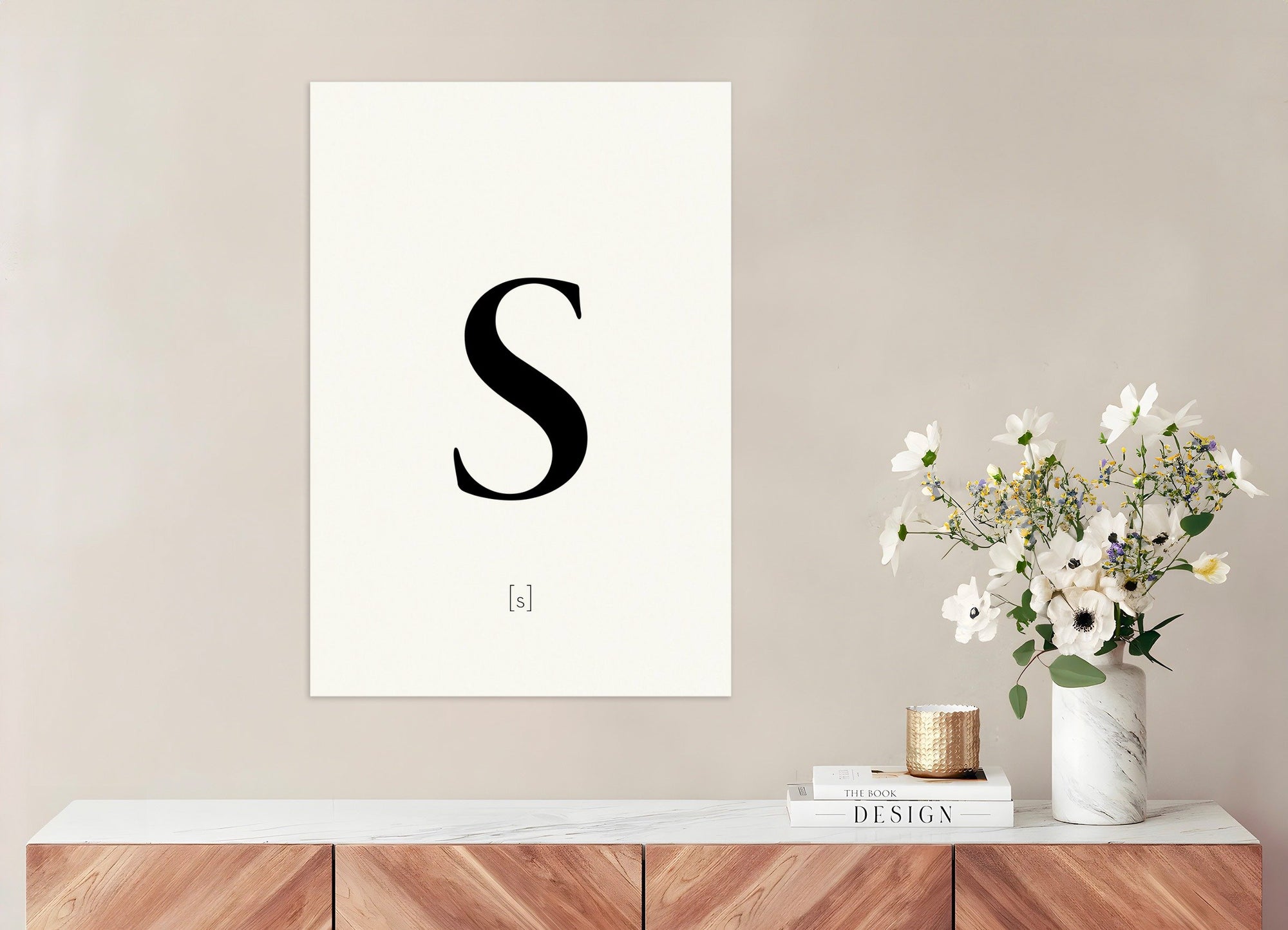 Letter S - Poster | Wall Art Print | Posterscape