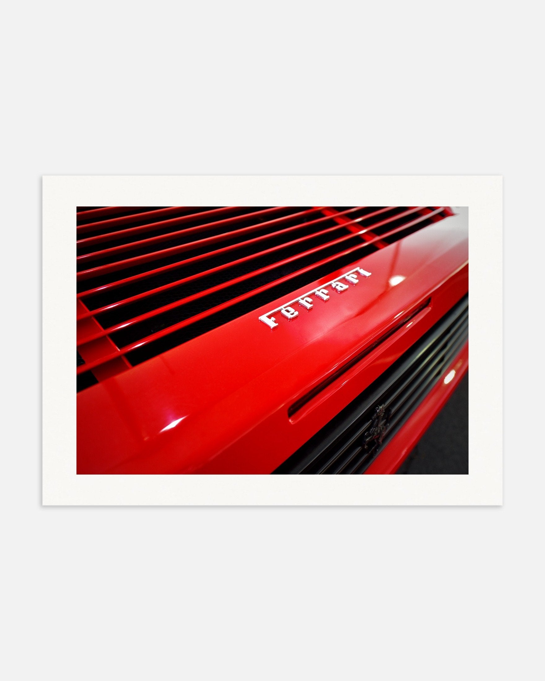 Ferrari Poster, logo close-up | Posterscape