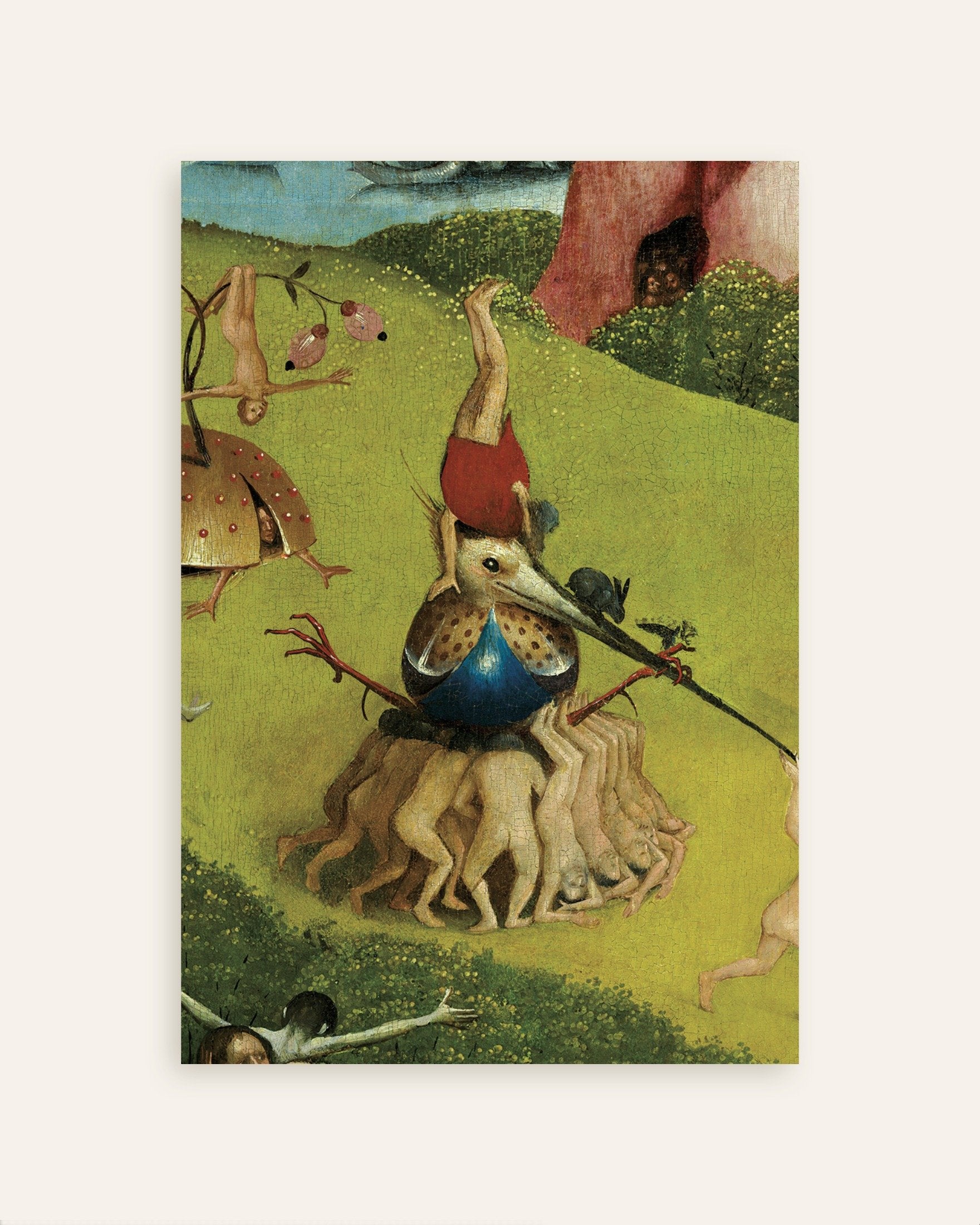 Bosch bird and acrobats poster detail | Posterscape