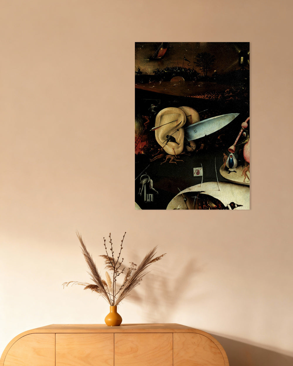 Bosch Garden of Earthly Delights Hell ears | Posterscape
