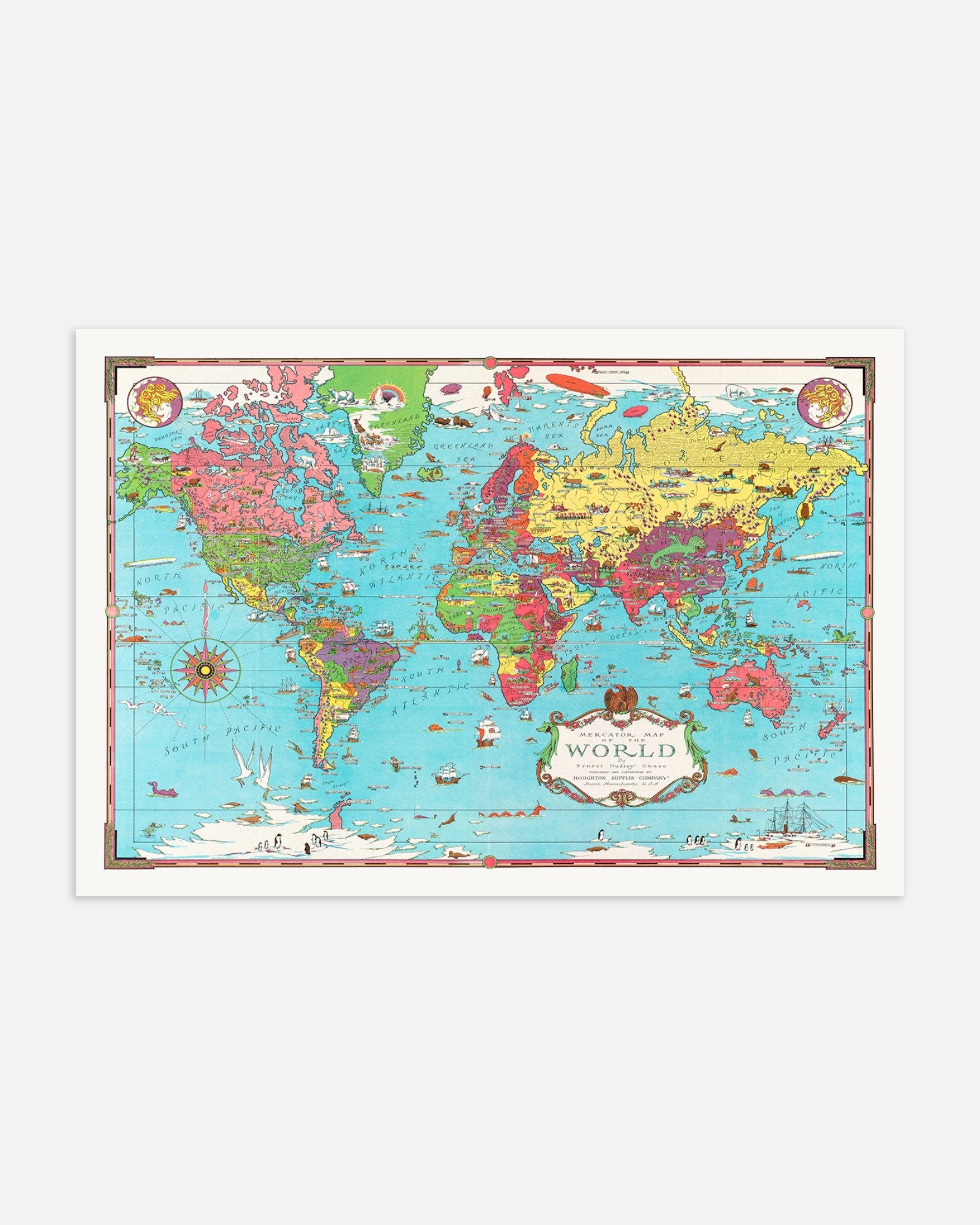 World map (1931) - Poster | Wall Art Print | Posterscape